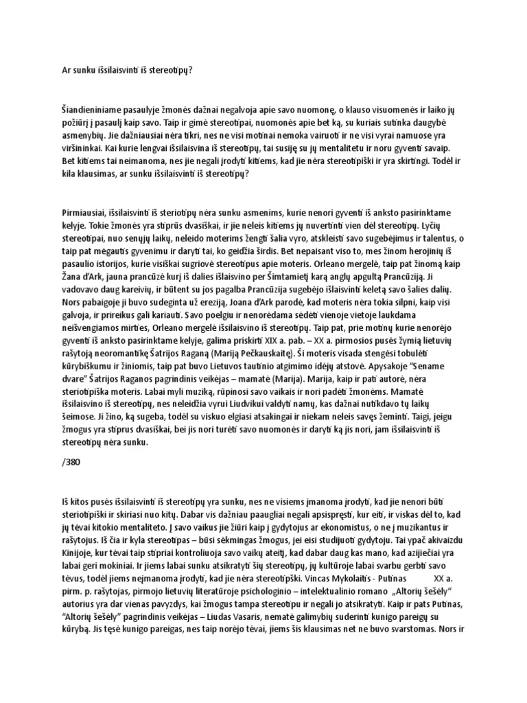 Stereotipai Rasinys | PDF