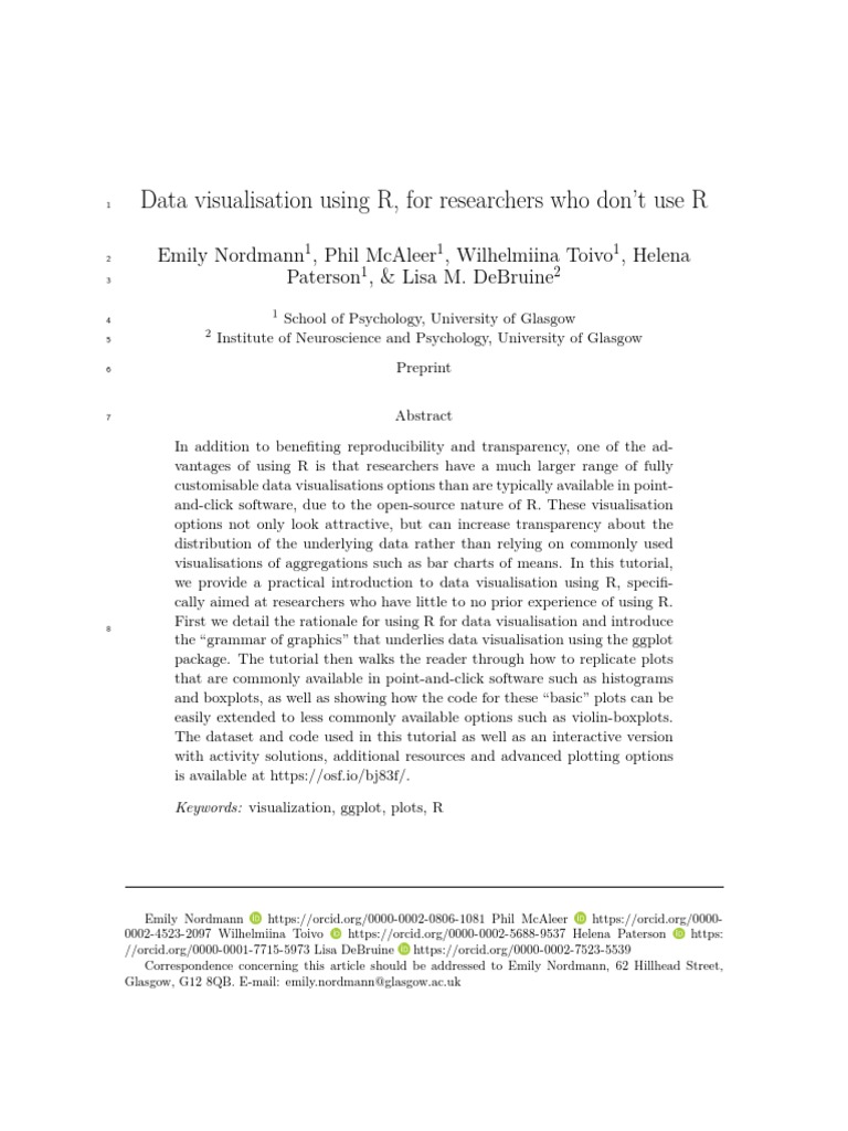 Introdataviz Preprint | PDF | Letter Case | Data