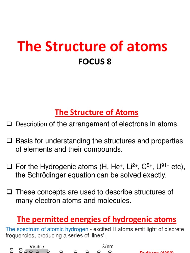 Atomic Structure | PDF | Atomic Orbital | Atoms Atomic Structure | PDF | Atomic Orbital | Atoms