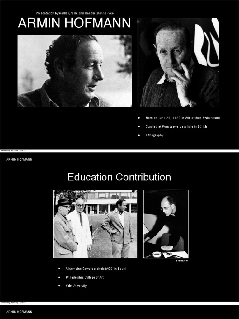 Armin Hofmann | Download Free PDF | Sans Serif | Decorative Arts