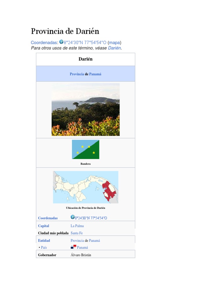 Provincia de Darién | PDF | Imperio español | Edad del descubrimiento