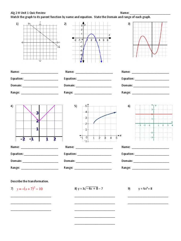 Unit 1 Reveiw Download Free Pdf Applied Mathematics Mathematical Objects