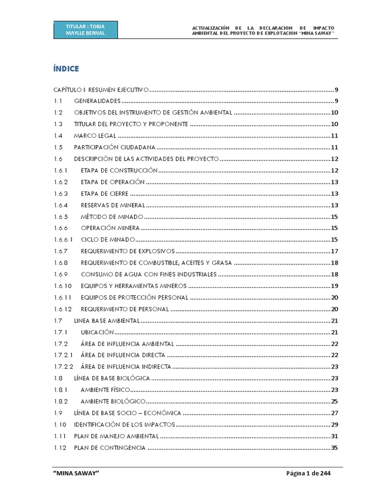Actualizacion Dia Saway | PDF | Minería | Agua