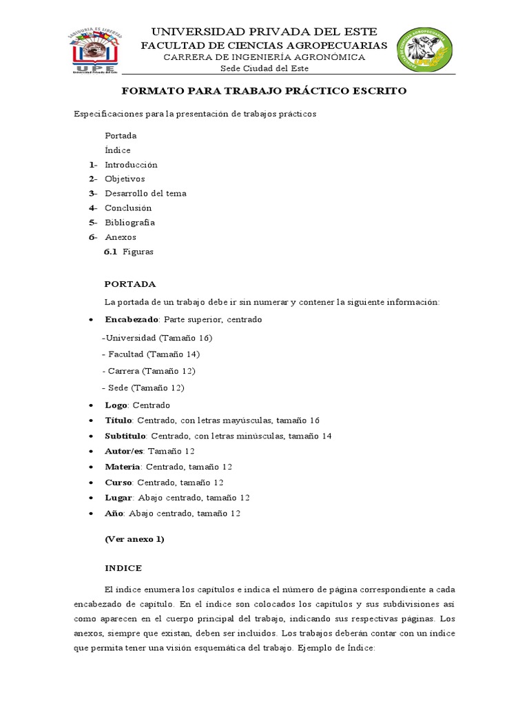 Formato TP Agro | PDF | Bibliografía