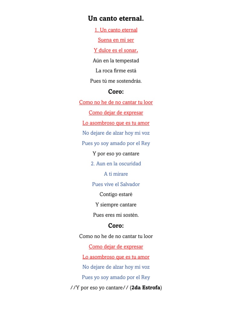 Un Canto Eternal - Rev | PDF