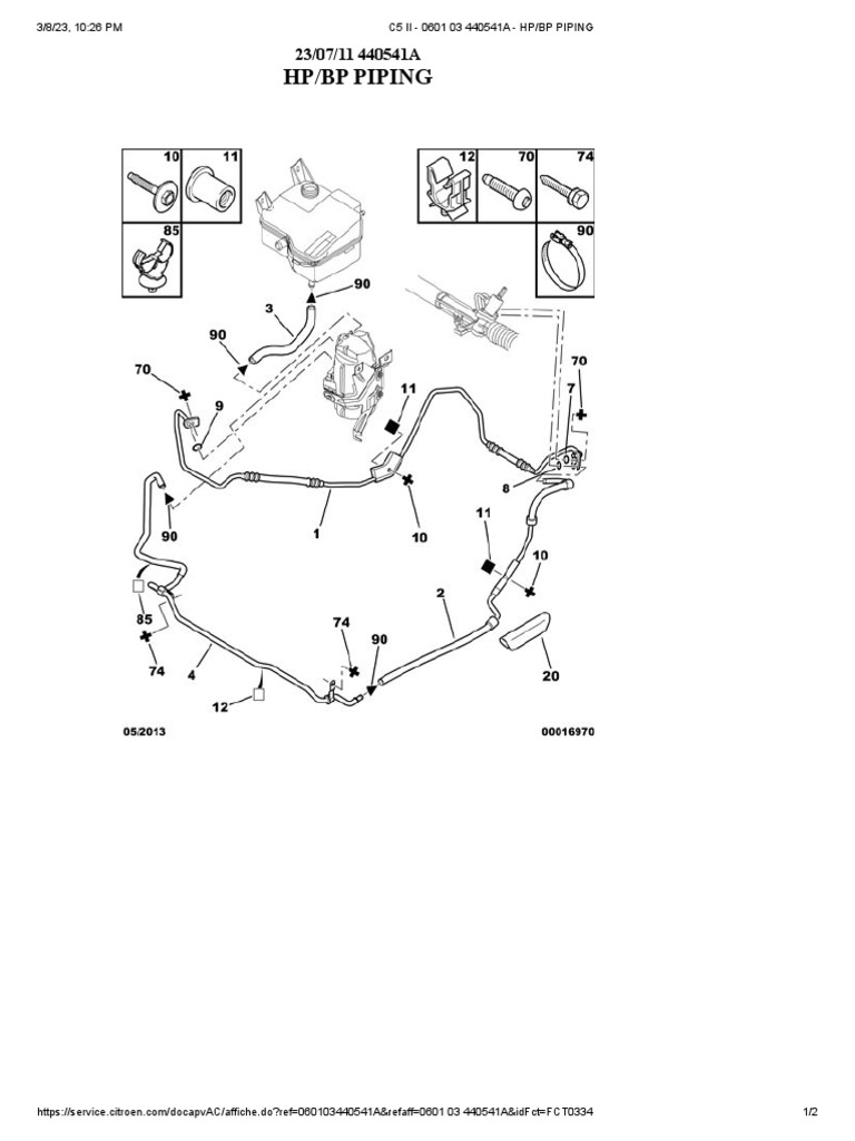 C5 Ii - 0601 03 440541a - HP - BP Piping | PDF