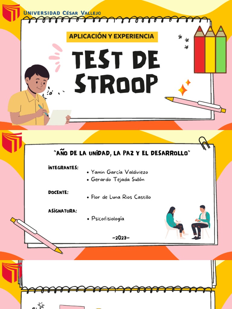 TEST DE STROOP - SESIÓN Nº06 | PDF