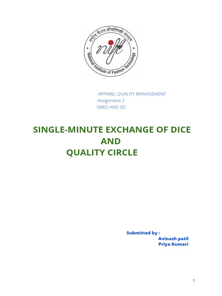 SMED AND QC Document. | PDF | Brainstorming | Employment