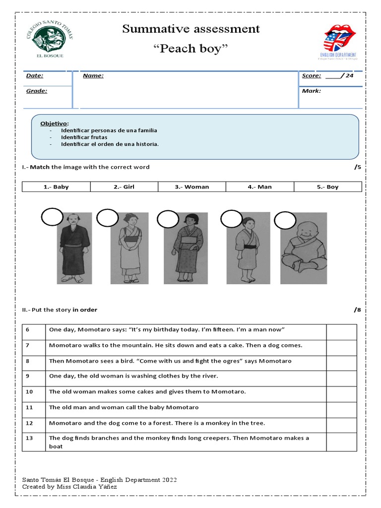 Family and Story Identification Assessment | PDF