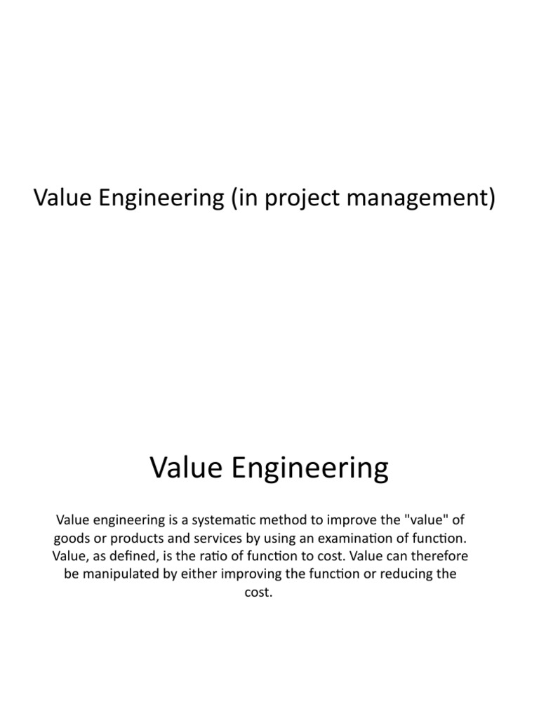 Value Engineering | PDF | 3 D Printing | Materials