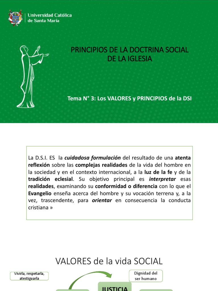Tema 3 - PRINCIPIOS Y VALORES | PDF | Bien común | Iglesia Católica Tema 3 - PRINCIPIOS Y VALORES | PDF | Bien común | Iglesia Católica