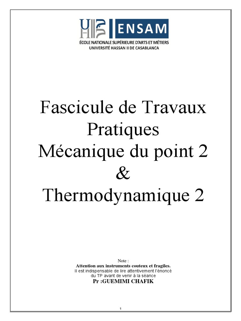 Fasicule TP S2 | PDF