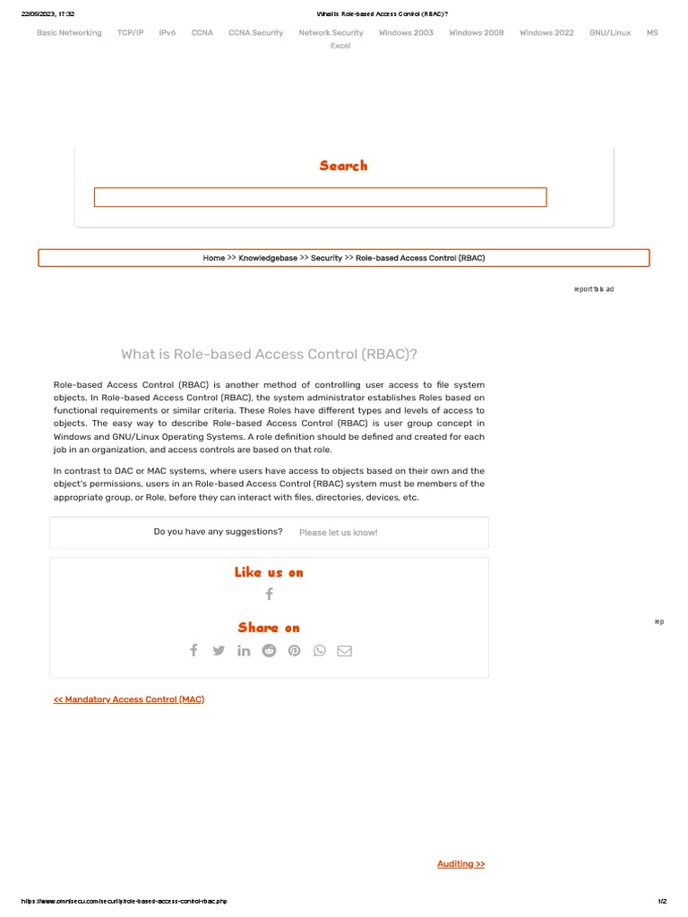 What Is Role-Based Access Control (RBAC) | PDF | Computer Access Control | Computing