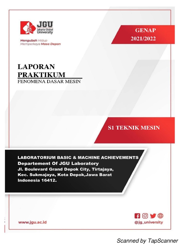 LAPORAN PRATIKUM FENOMENA DASAR - DEDE PERMANA - 182110104 - TEKNIK MESIN A1-Ditandatangani ...