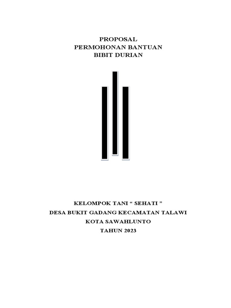 Proposal Bibit Durian | PDF