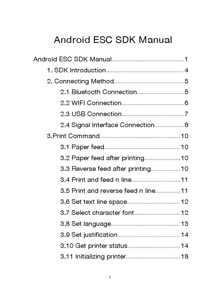 Android ESC SDK User Guide | PDF