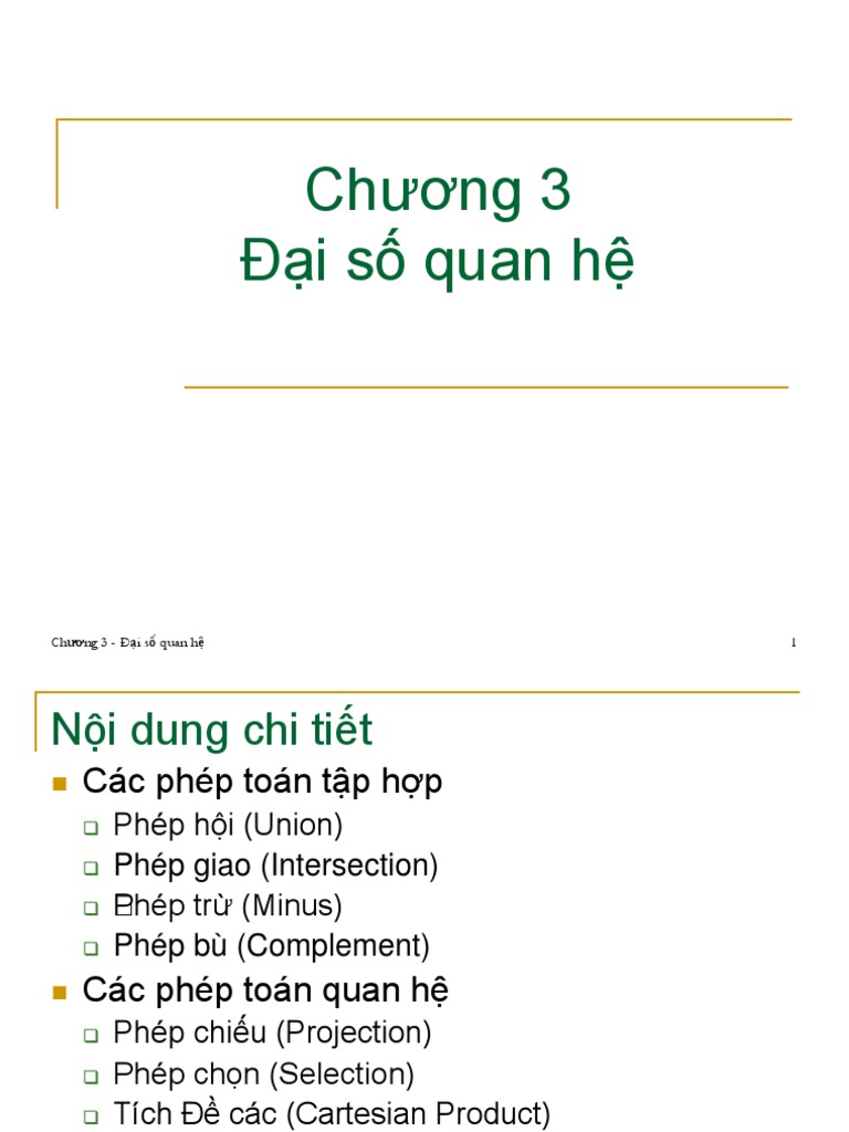 Chuong3 Dai So Quan He | PDF