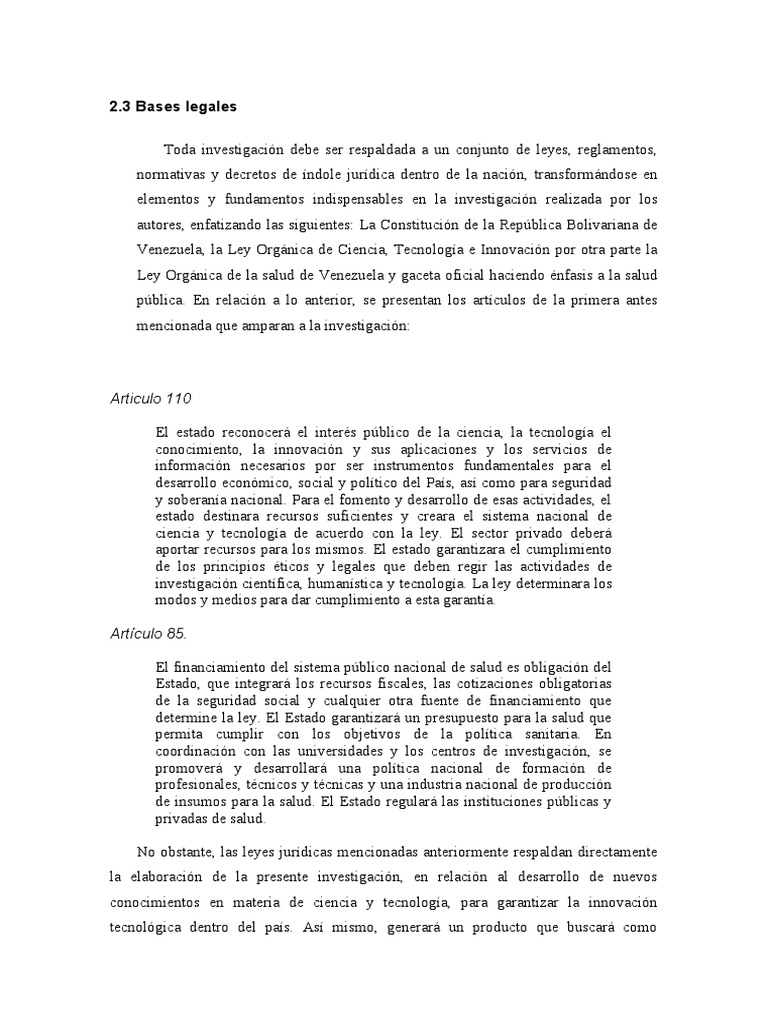 Bases Legales | PDF | Estado (política) | Innovación