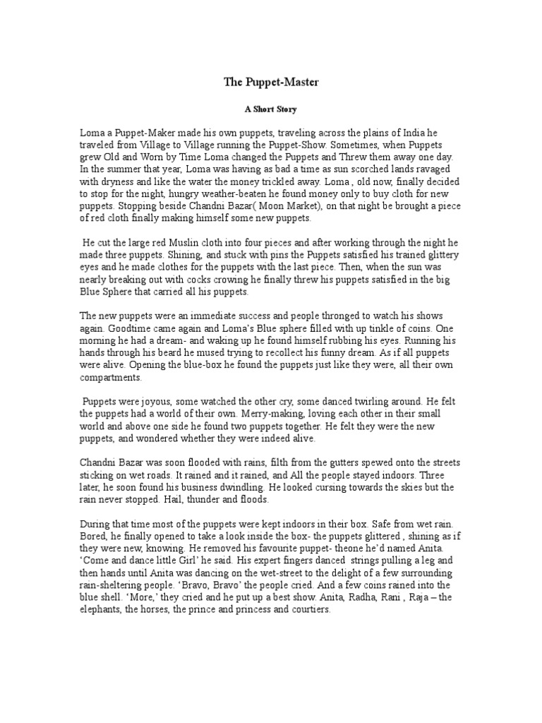 Short Story - The Puppet Master | PDF | Magic (Illusion) | Puppets