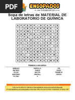 Sopa de letras: Propiedades de la materia | PDF | Sustancias químicas ...