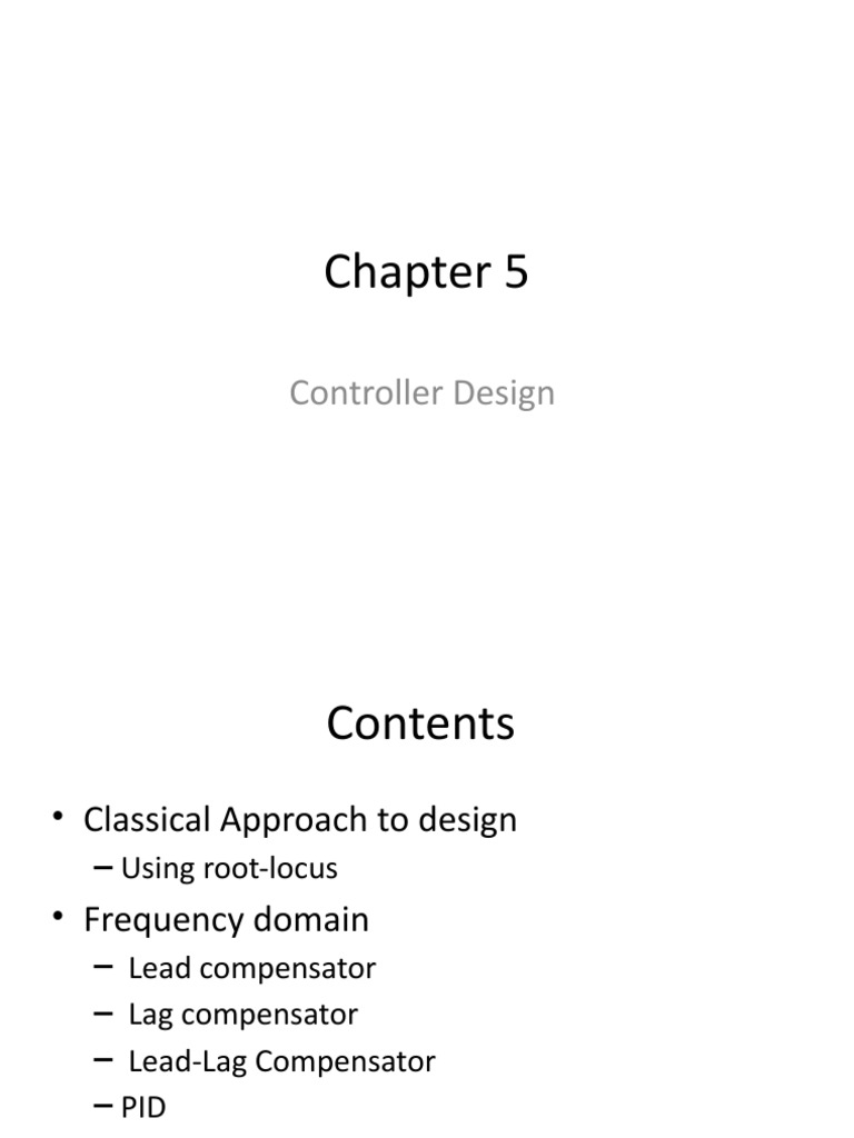 Chapter 5 CS Design | PDF | Control Theory | Electrical Engineering
