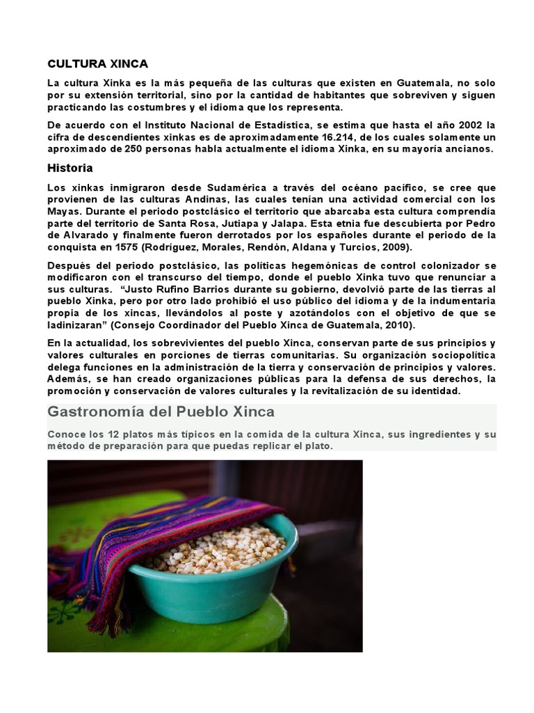 Cultura Xinca | PDF