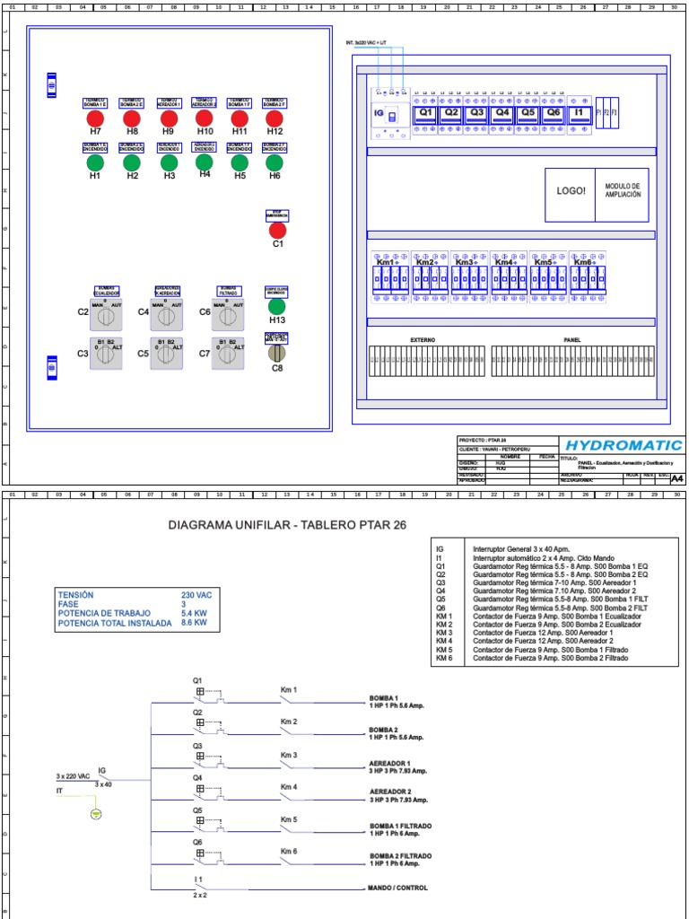 Diagrama Electrico Ptad | PDF | Componentes eléctricos | Equipo