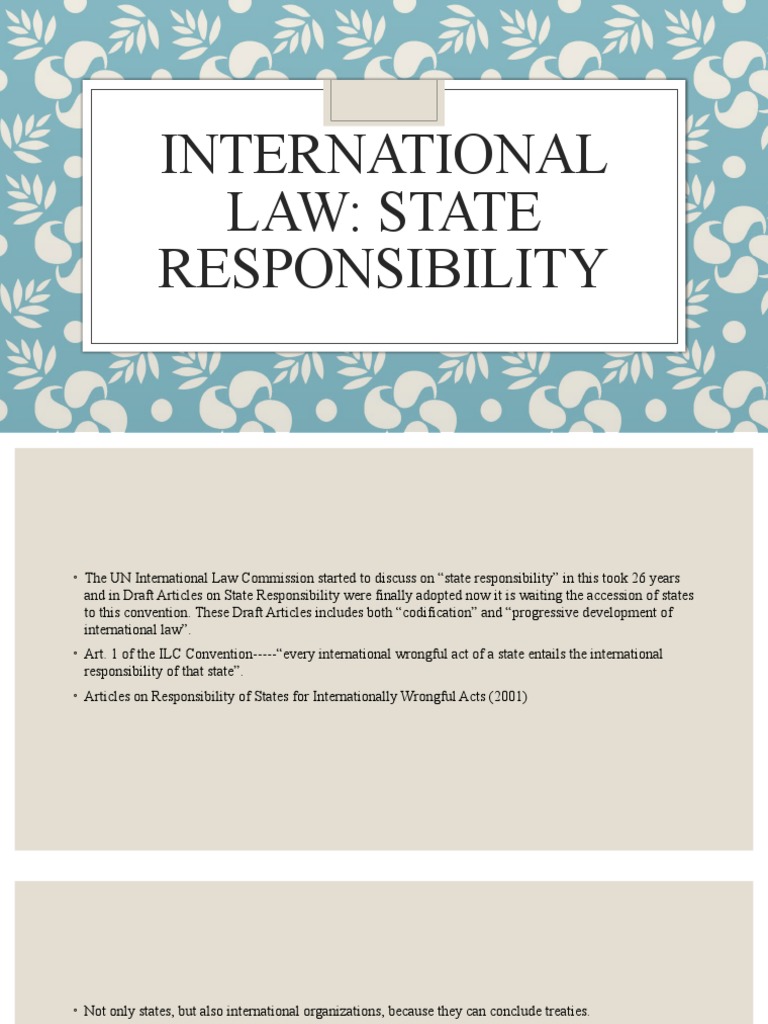 TOpic 7-State Responsibility | PDF