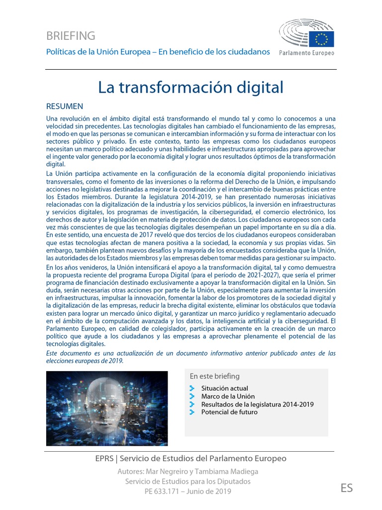 La Transformación Digital | PDF | La seguridad informática | Seguridad