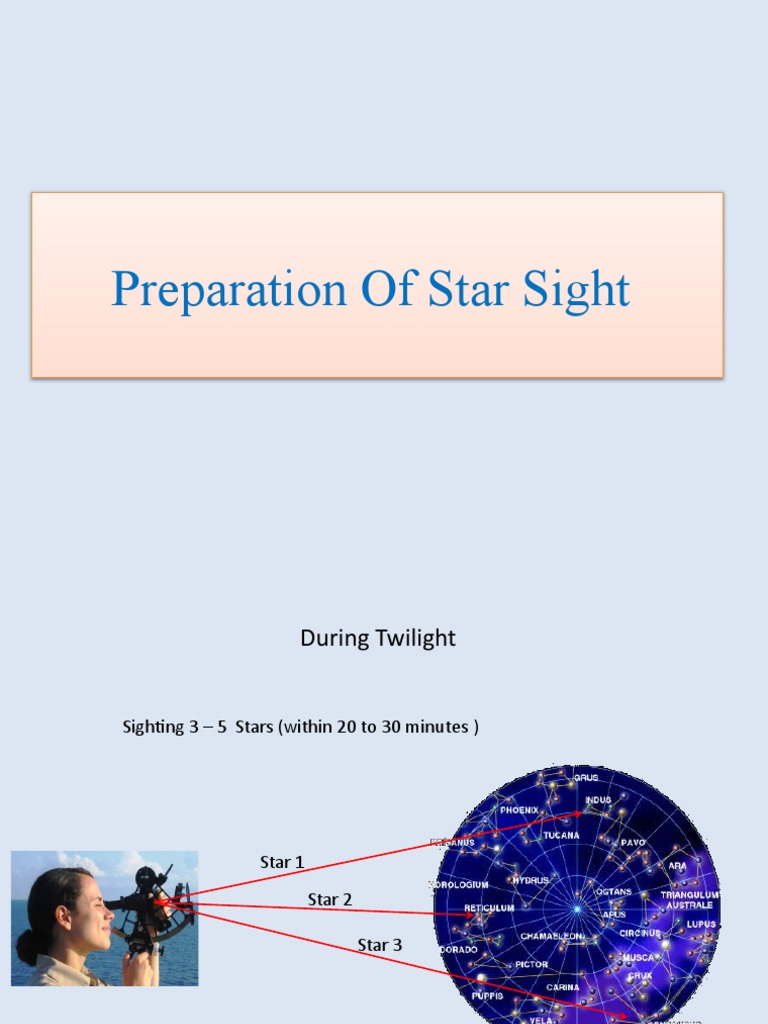 014 Preparation of Star Sight | PDF | Astronomy | Stars
