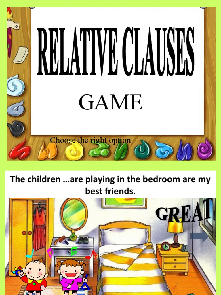 Relative Clauses Games Who+Where | PDF