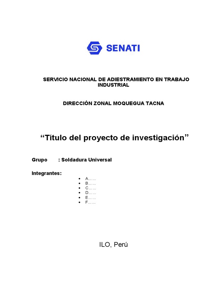 Estructura Del Proyecto Grupal | PDF