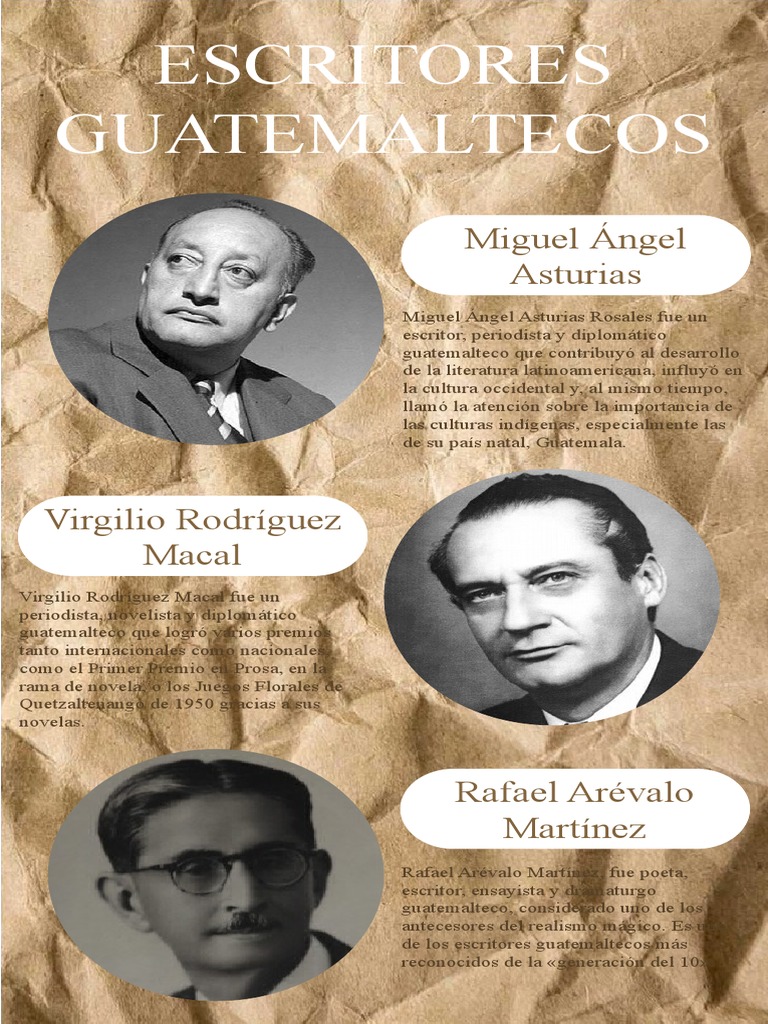 Escritores Guatemaltecos | PDF | Escritura | Las artes
