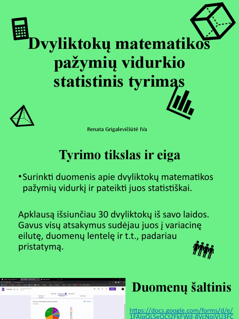 Statistinis Tyrimas | PDF