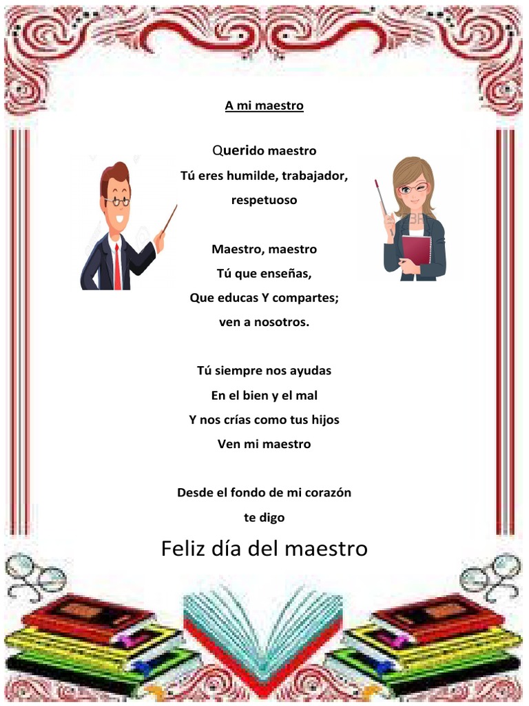 A Mi Maestro | PDF | Relaciones personales, crianza y desarrollo personal