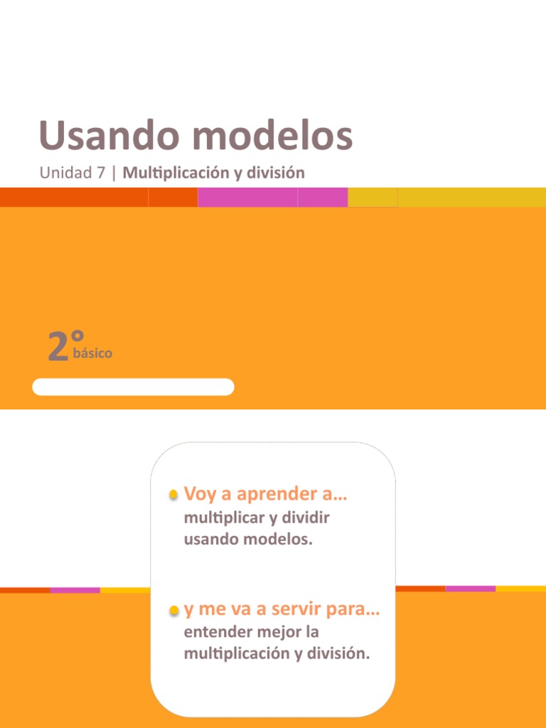 Usando Modelos para Multiplicación y División | PDF