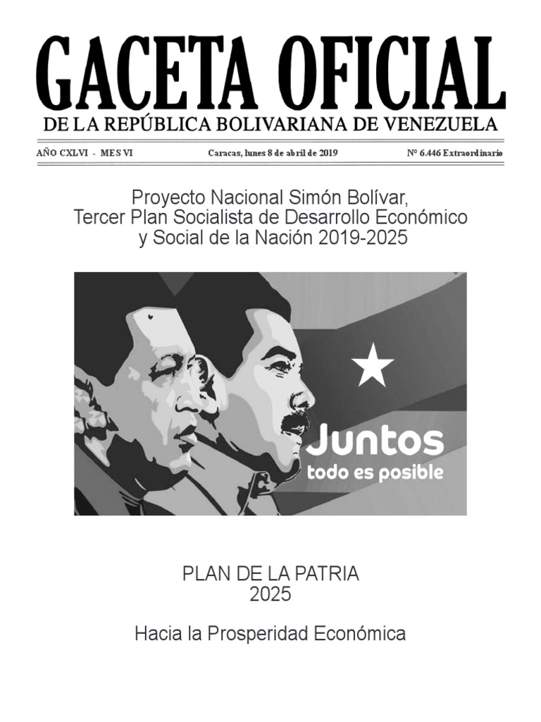 Venezuela - Plan de La Patria 2019-2025 (2019) | PDF | Venezuela ...