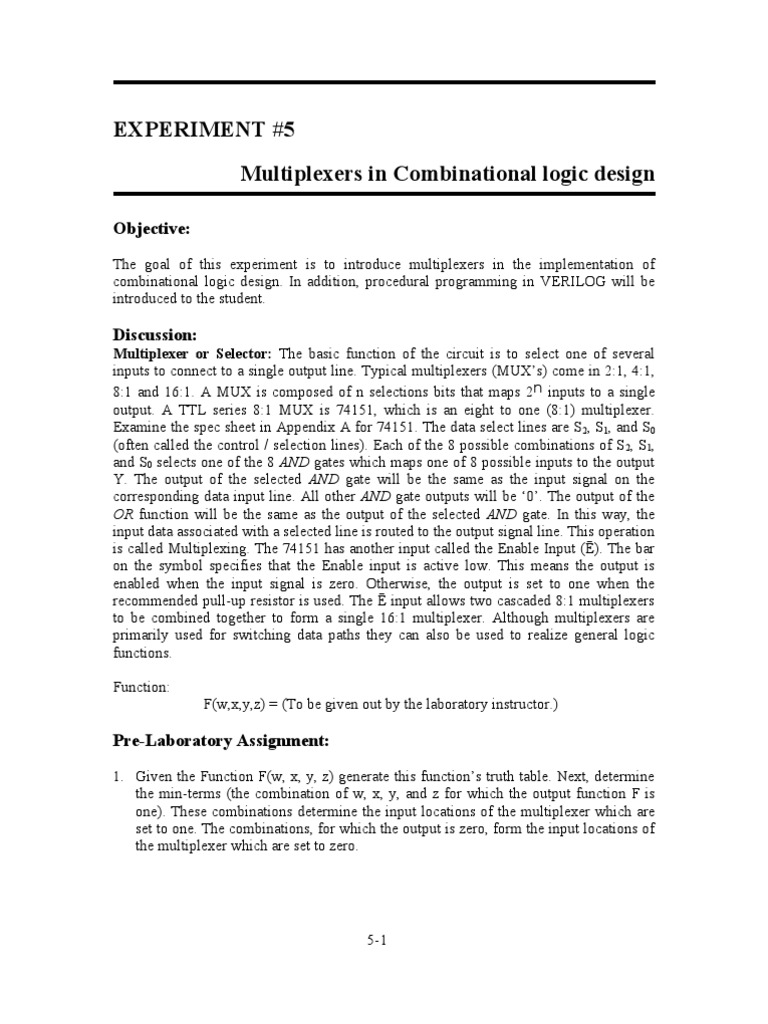 Procedural Programming in Verilog: Implementing a 16-to-1 Multiplexer ...