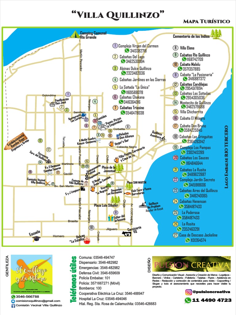 Mapas Turistico Villa Quillinzo | PDF