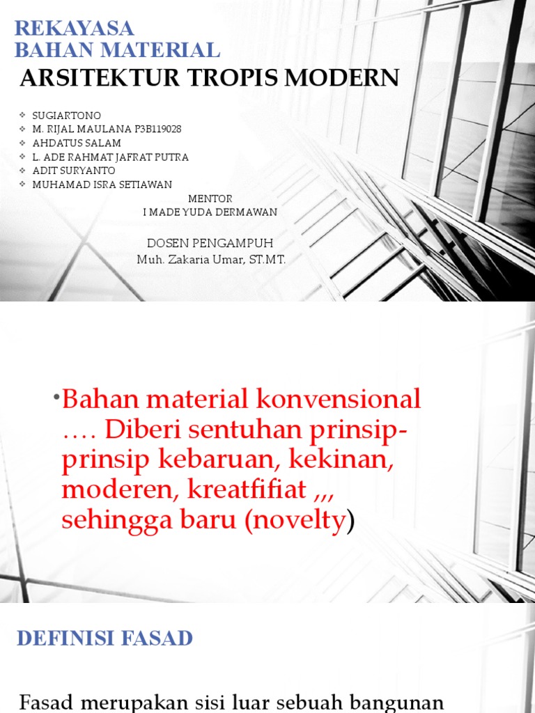 Arsitektur Tropis Modern | PDF