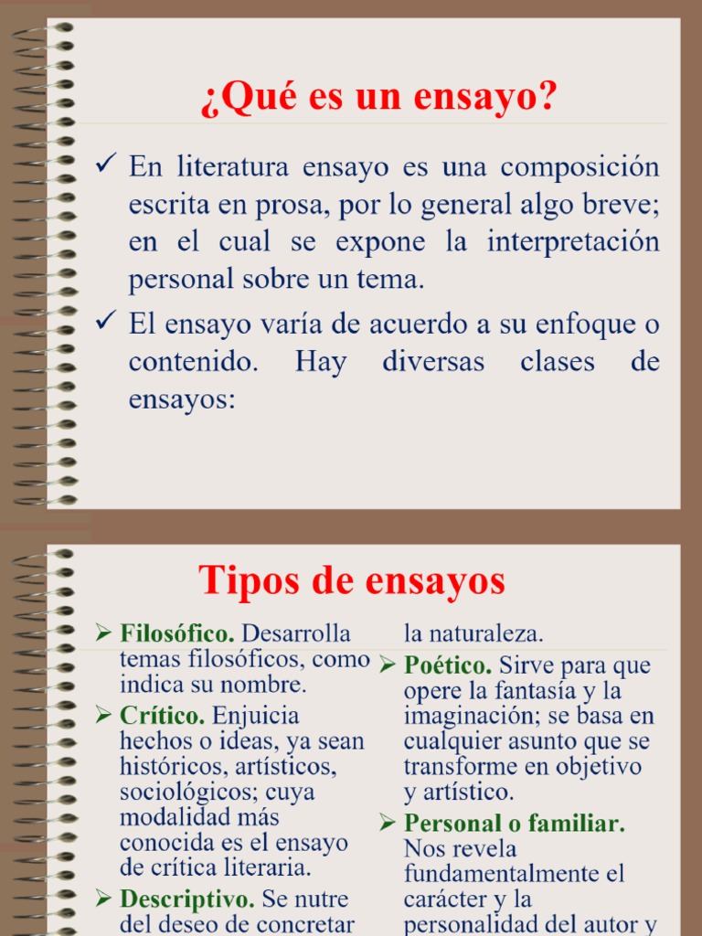 ¿Qué Es Un Ensayo | PDF