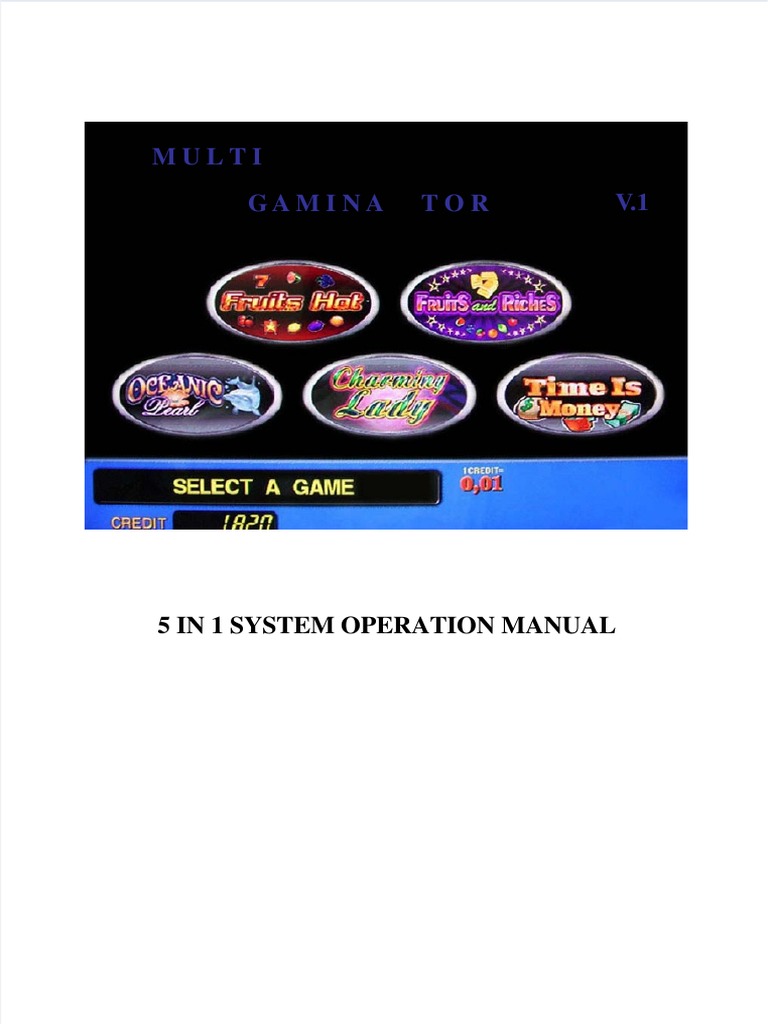 Gaminator 5-in-1 System Manual | PDF | Computing