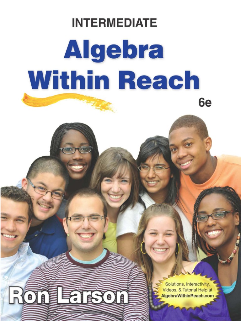 Intermediate Algebra Within Reach (Larson, Ron) | PDF | Factorization ...