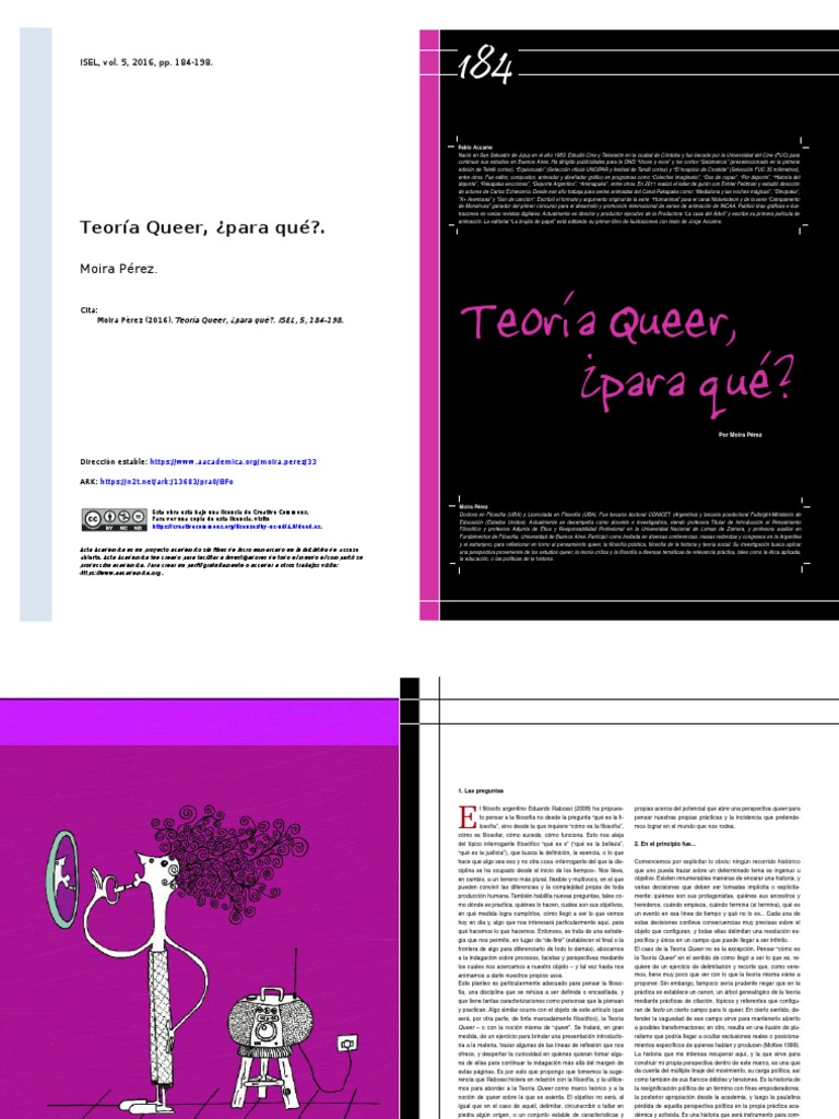 Teoria Queer | PDF | Queer | Extraña teoria