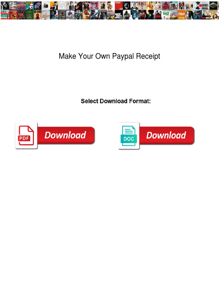 Create Your Own PayPal Receipt | PDF | Receipt | Pay Pal