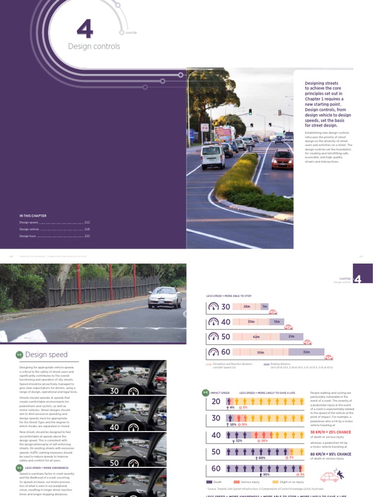 Urban Street and Road Design Guide 56 62 | PDF | Traffic | Speed Limit