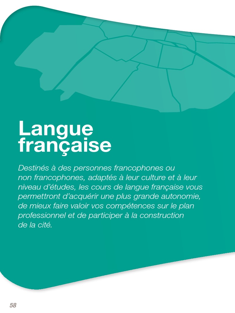 Cours de français : niveaux et objectifs | PDF | Langue française ...