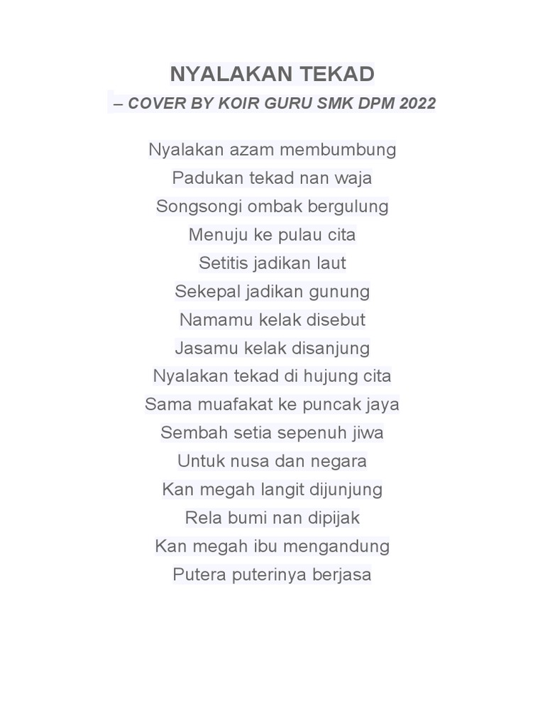 Nyalakan Tekad | PDF