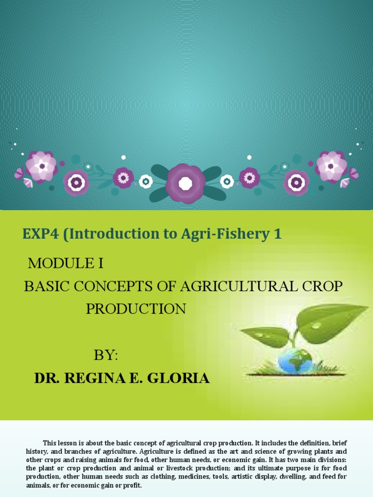 Module 1 Agri Fishery | PDF | Agriculture | Horticulture