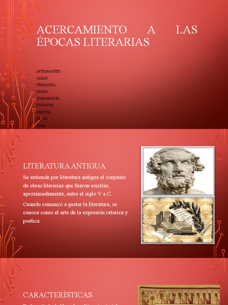 Acercamiento A Las Épocas Literarias | PDF